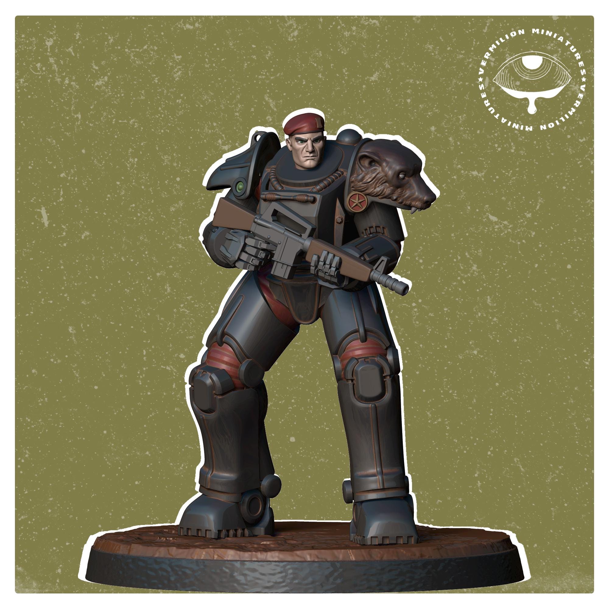 Bear Club | Post Apocalypse Minis by Vermillion | 3D Printed Wargaming ...