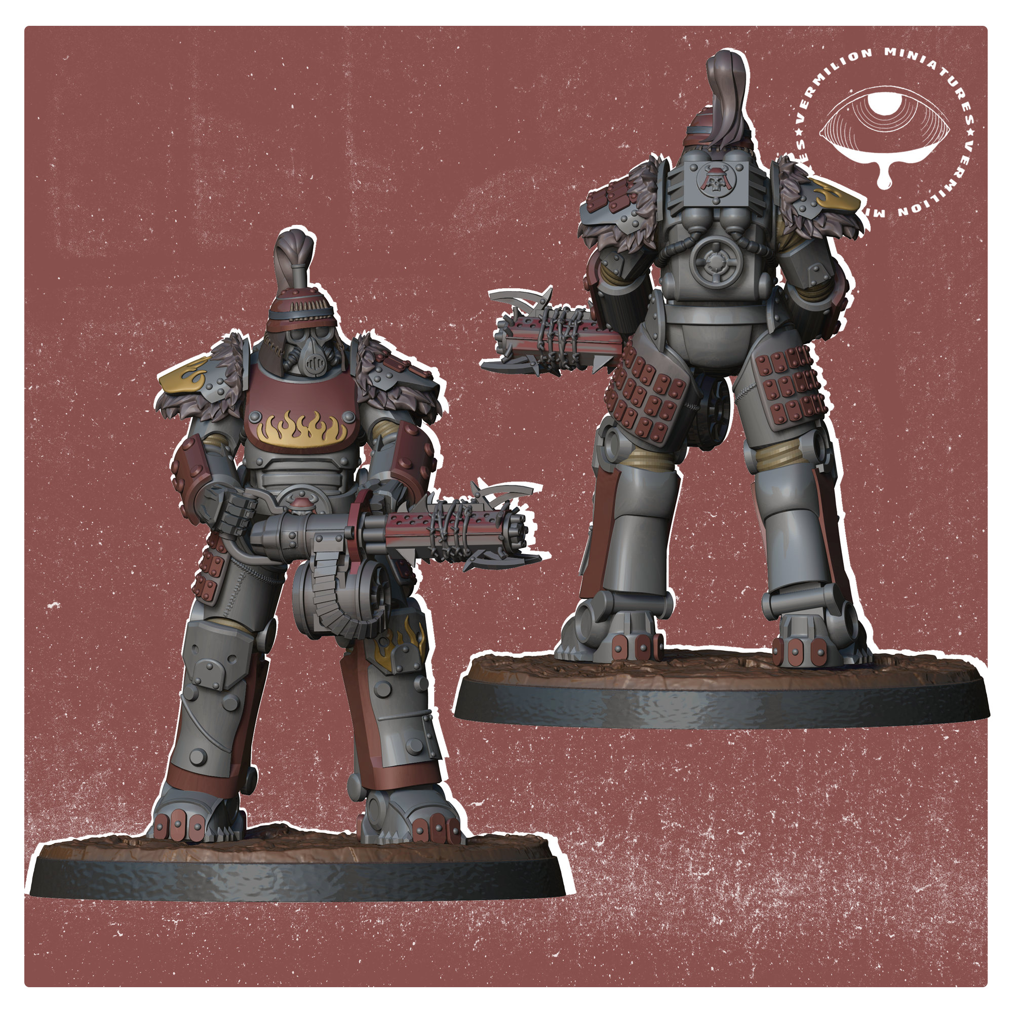 Red Rock Raiders | Post Apocalypse Minis by Vermillion | 3D Printed ...