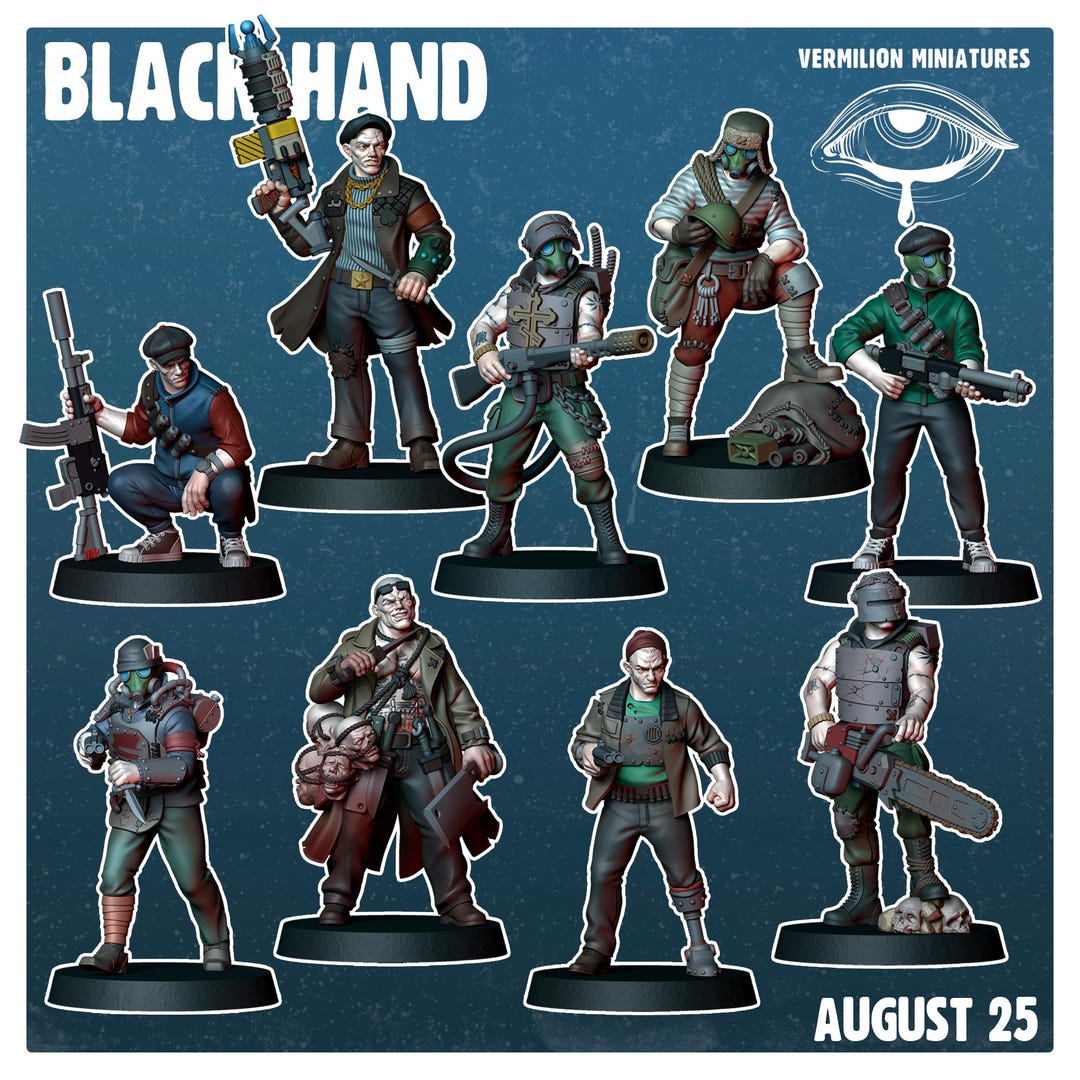 Blackhand | Post Apocalypse Minis by Vermillion | 3D Printed Wargaming ...