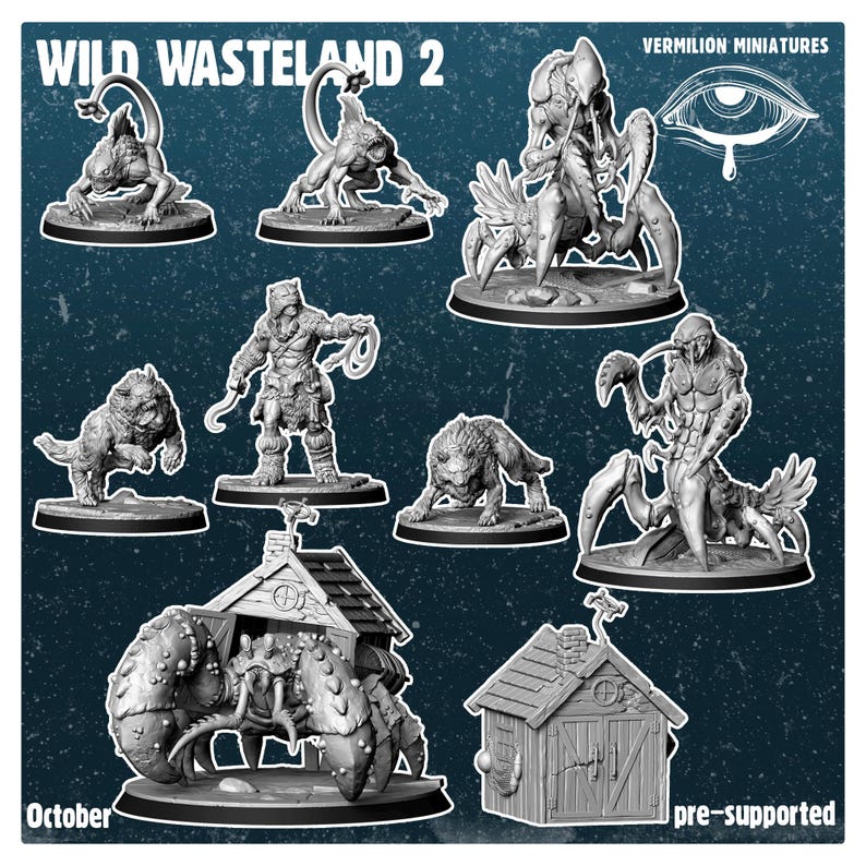 Wild Wasteland 2 | Post Apocalypse Minis by Vermillion | 3D Printed ...