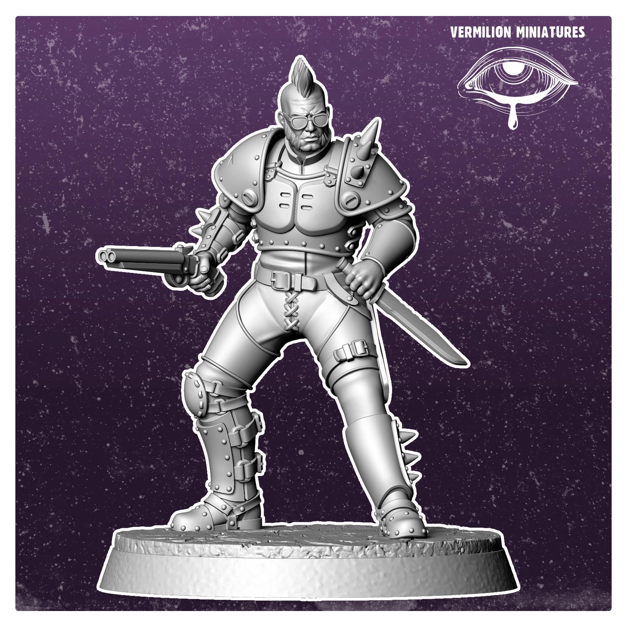 Armored Wastelanders | Post Apocalypse Minis by Vermillion | 3D Printed ...