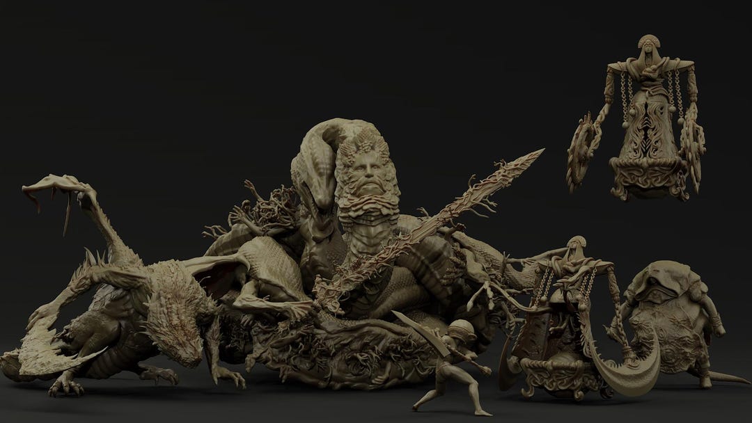 Volcano Manor Release | Snakes and Lava by Realsteone | 3D Printed ...