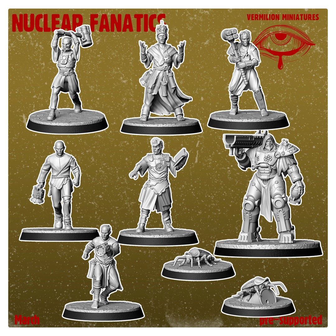 Nuclear Zealots | Post Apocalypse Minis by Vermillion | 3D Printed ...