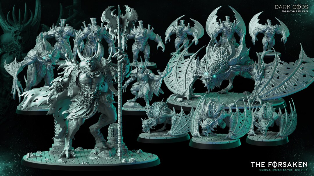 The Forsaken | Undead Flesh Eaters by Dark Gods | 3D Printed Wargaming ...