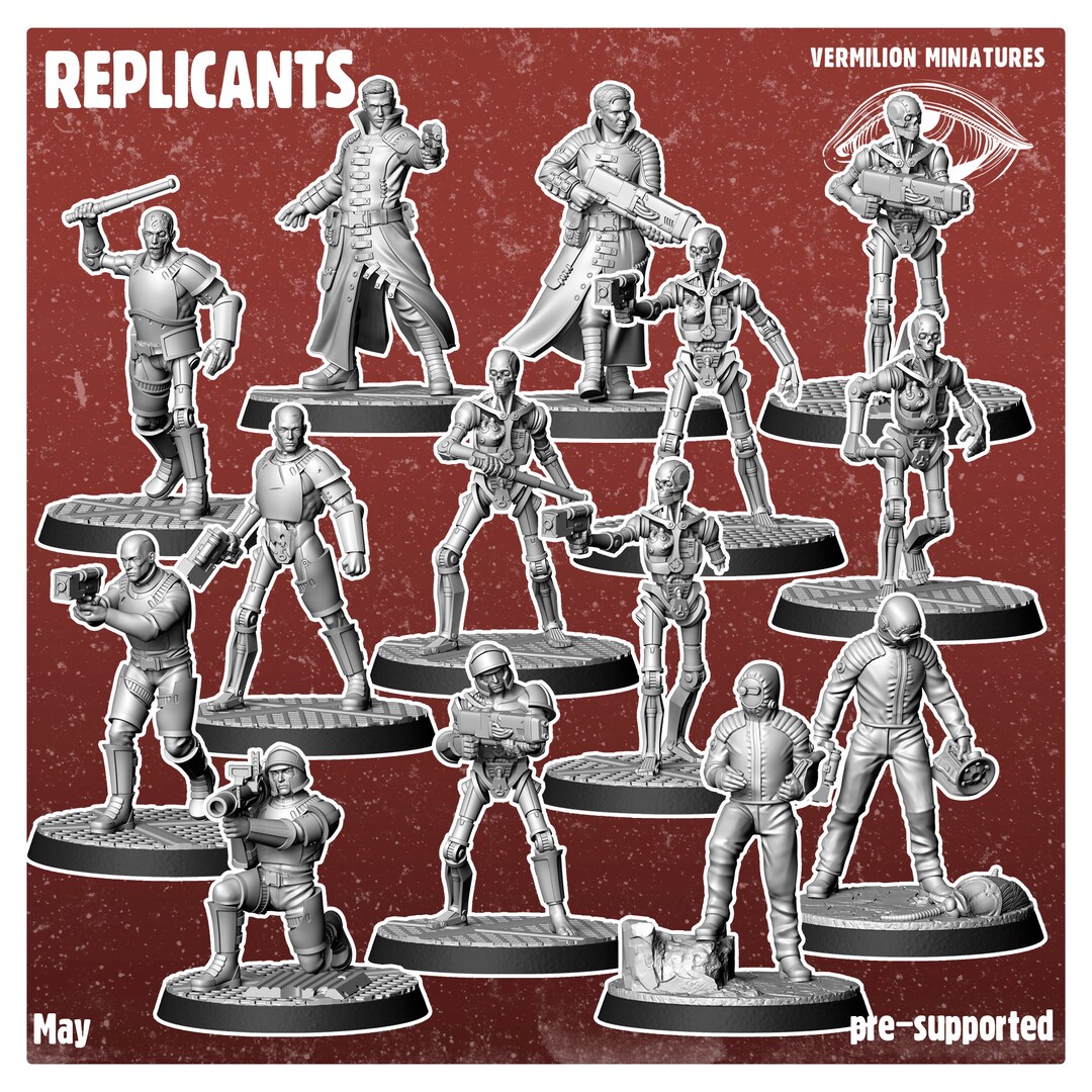 Replicants| Post Apocalypse Legion Minis by Vermillion | 3D Printed ...