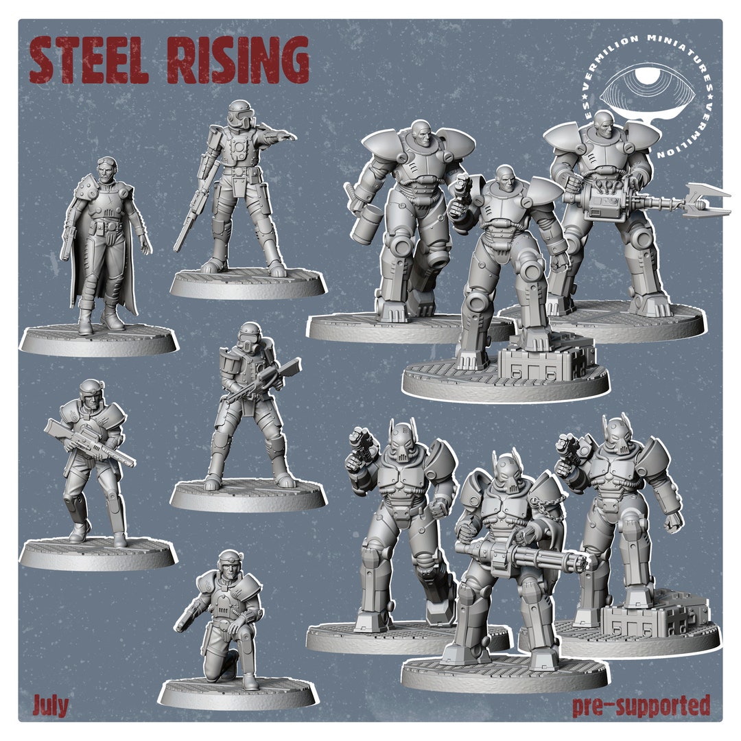 Steel Rising | Post Apocalypse Minis by Vermillion | 3D Printed ...