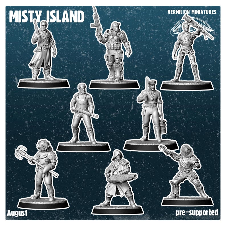 Misty Island | Post Apocalypse Minis by Vermillion | 3D Printed ...
