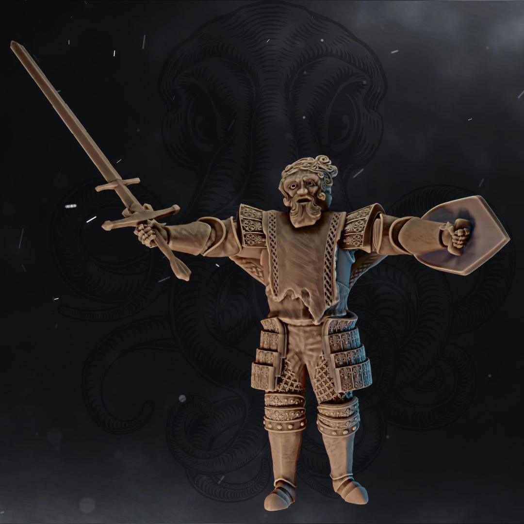 Dad Knight | Tradition by Realsteone | 3D Printed Wargaming Proxies - Etsy