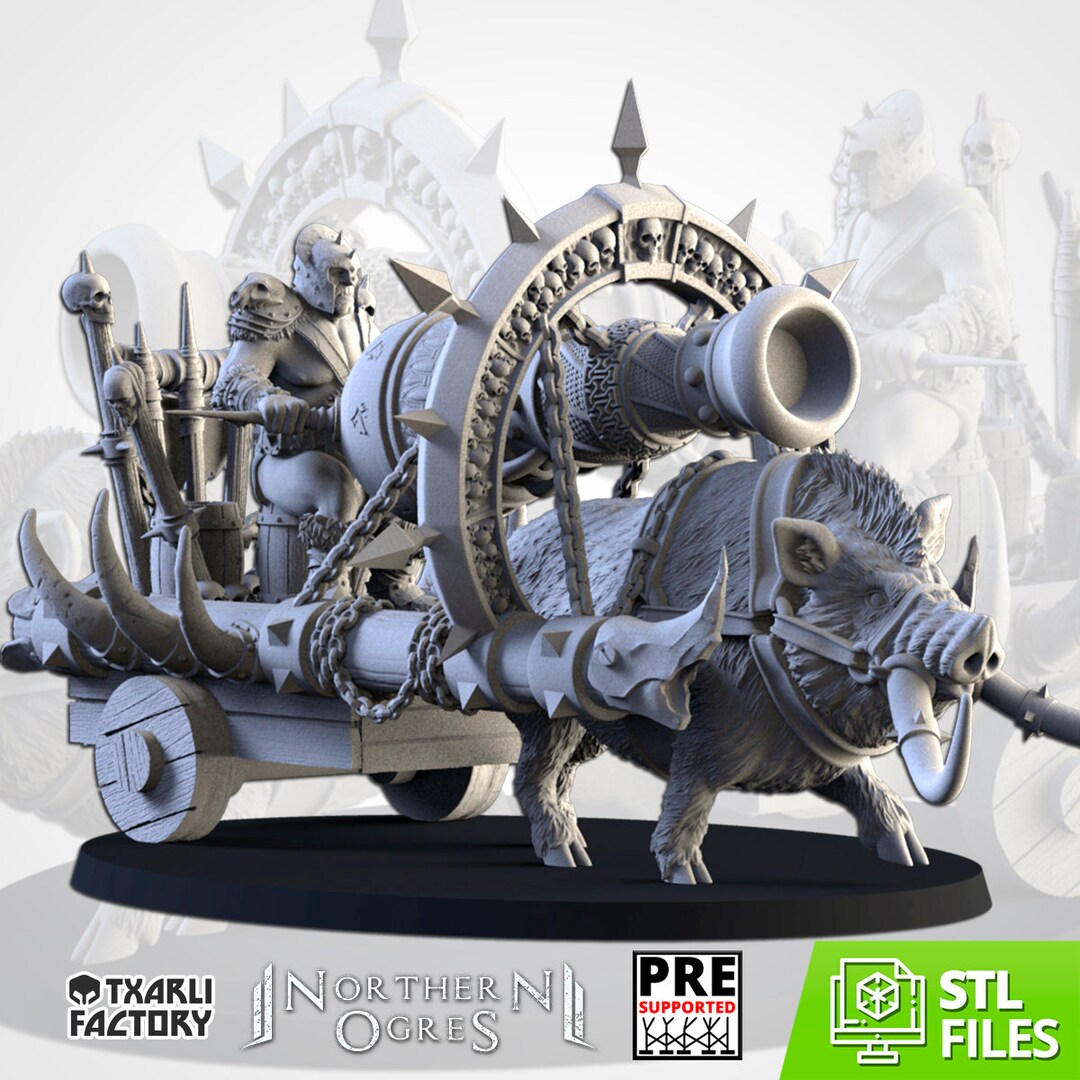 Thunder Cannon | Big Pig Blaster by Txarli | 3D Printed Wargaming ...