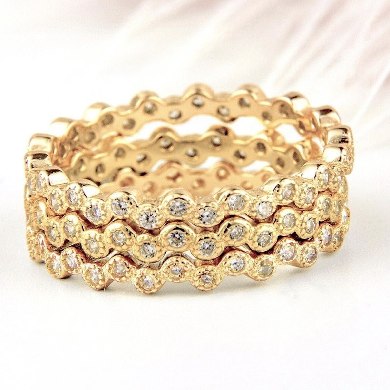 Stackable Gold Rings - Etsy