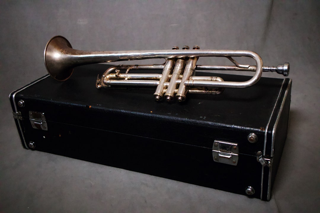 1920s Silver Plated Trumpet - Rare! - Etsy