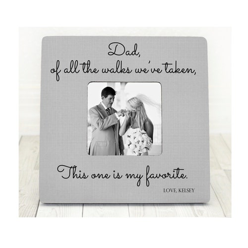 Father of the Bride Picture Frame Wedding Gift for Dad - Etsy
