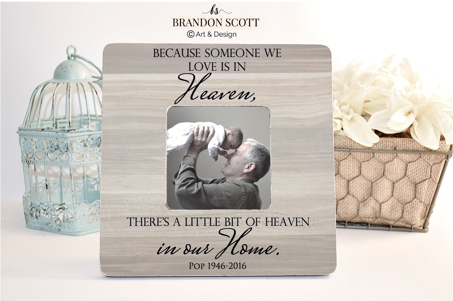 Sympathy Gift Memorial Picture Frame Personalized Sympathy | Etsy