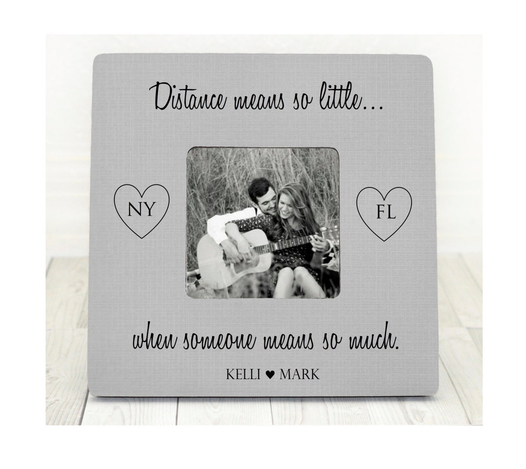 True Love Map Personalized Picture Frame Custom States Gift for ...