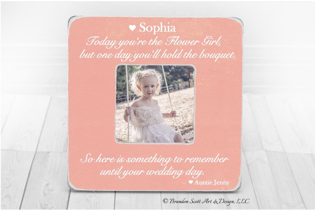 Flower Girl Frame Personalized Frame Wedding Frame Flower Girl Gift for ...