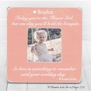 Flower Girl Frame Personalized Frame Wedding Frame Flower Girl Gift for ...