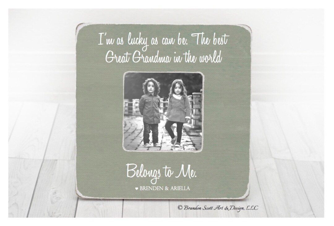 Great Grandma Grandma Frame Nana Personalized Picture Frame New Baby ...