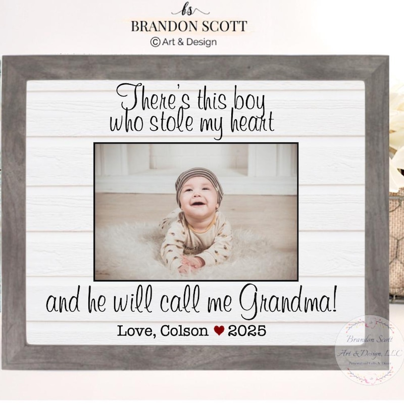 First Grandson Frame - Etsy