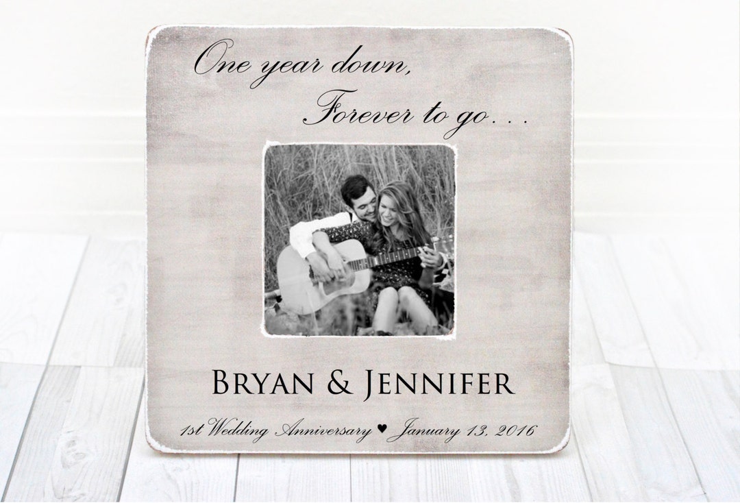 Anniversary Picture Frame, 1st Anniversary Gift Picture Frame, 1 Year ...