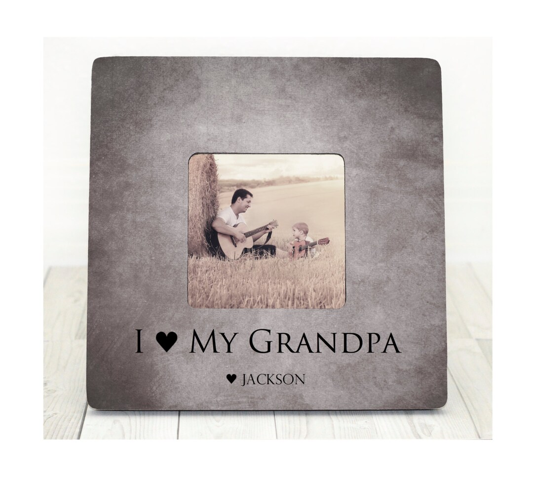 Fathers Day Gift for Grandpa Personalized Picture Frame Dad Gift Father ...
