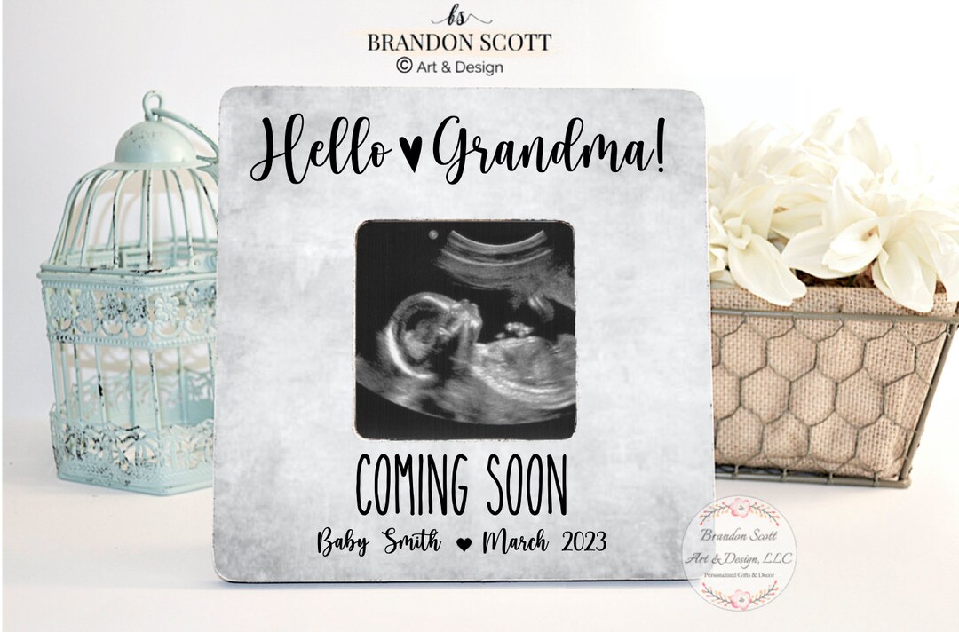 Hello Grandma, Pregnancy Announcement for Grandma Gender Reveal ...