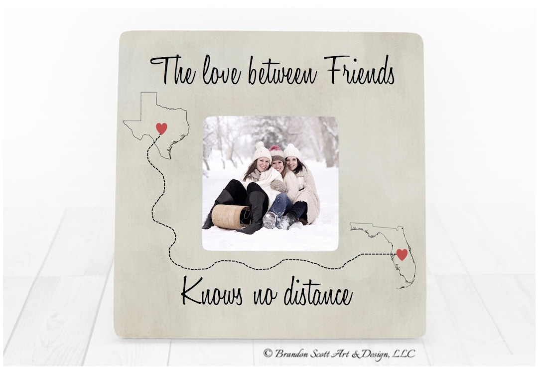 Personalized Friends Gift, the Love Between Friends, Long Distance ...