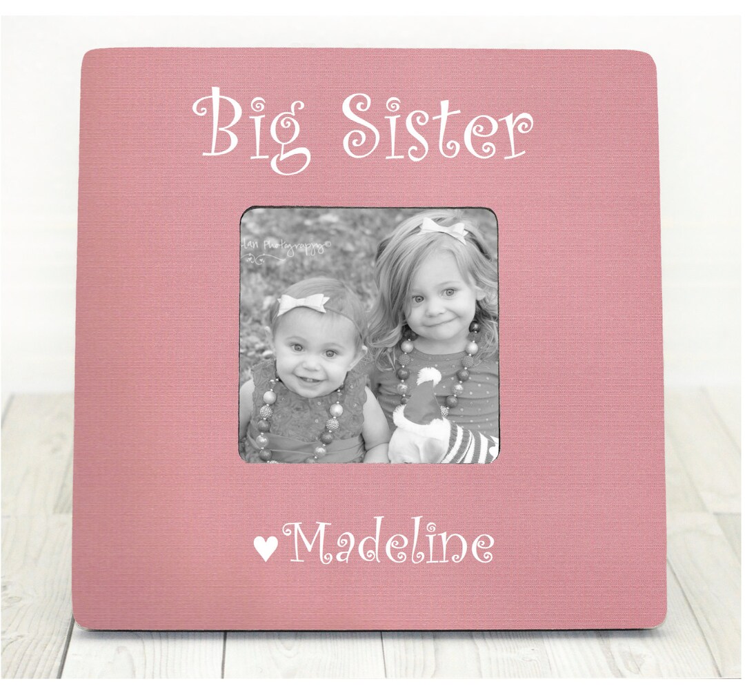 Personalized Picture Frame Big Sister Frame Little Sister Personalized ...