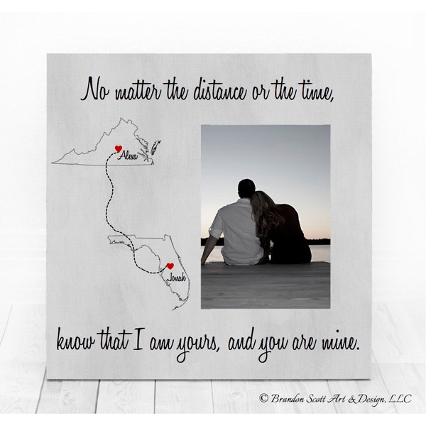 Long Distance Relationship Map - Etsy