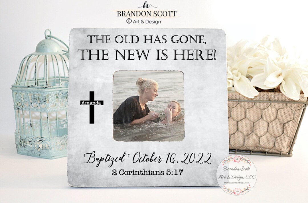Personalized Adult Baptism Frame – Gift for Baptism or Christening ...