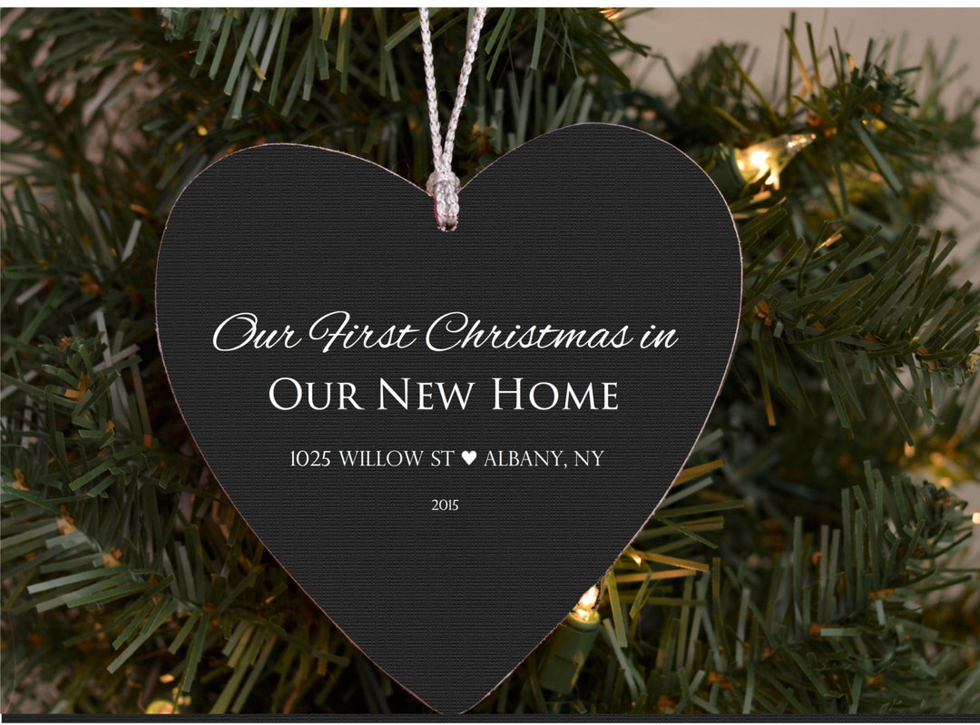 First Home Ornament, Our First Home, Christmas Ornament, Personalized ...