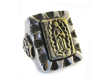 Virgin mary ring | Etsy