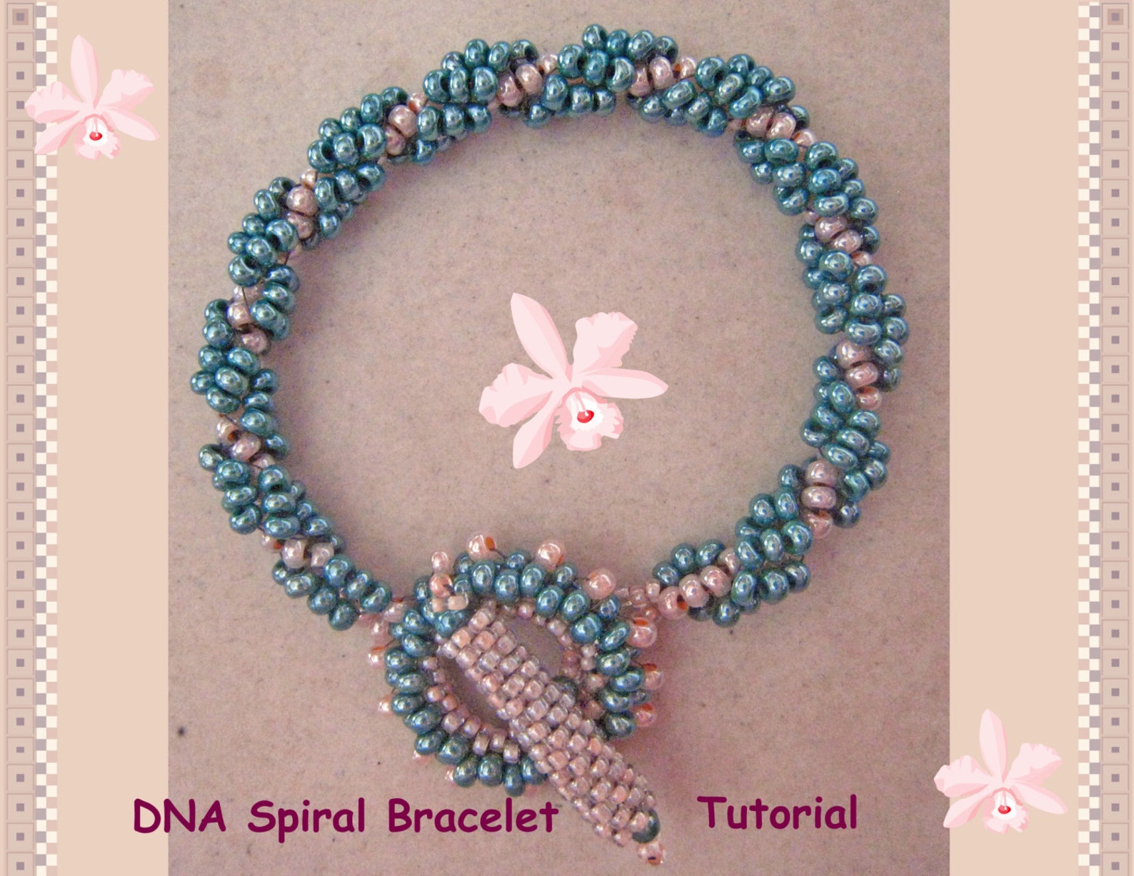 DNA Spiral Bracelet Tutorial, PLUS Free Beaded Toggle Clasp Tutorial ...
