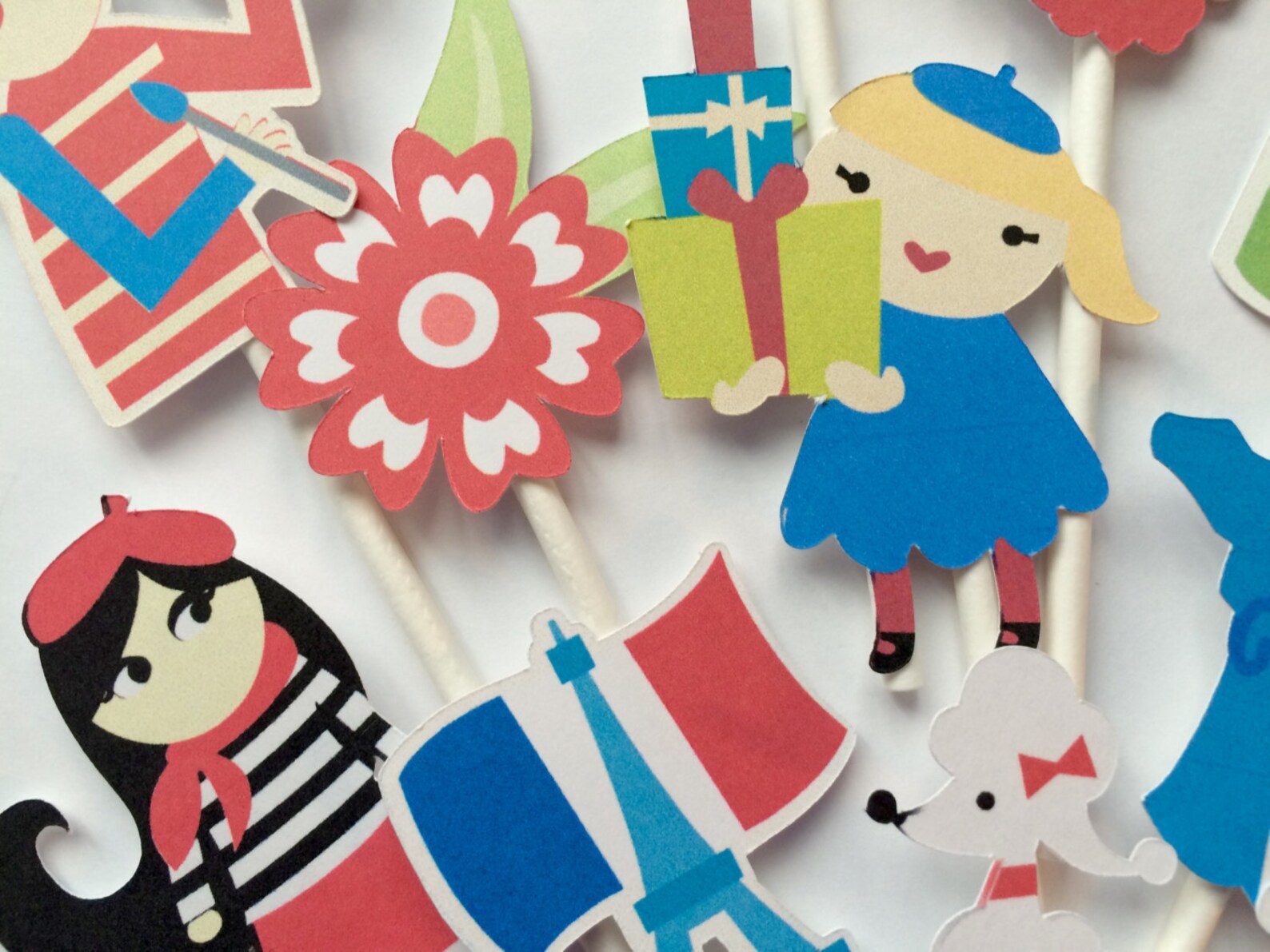 Paris/french Cupcake Toppers Paris Party Toppers Paris - Etsy
