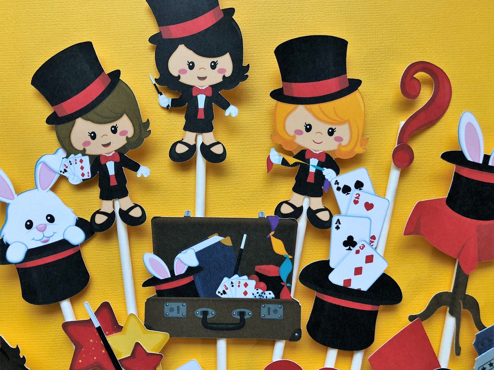 Magician Cupcake Toppers Magic Show Magic Theme Party Magic - Etsy Canada