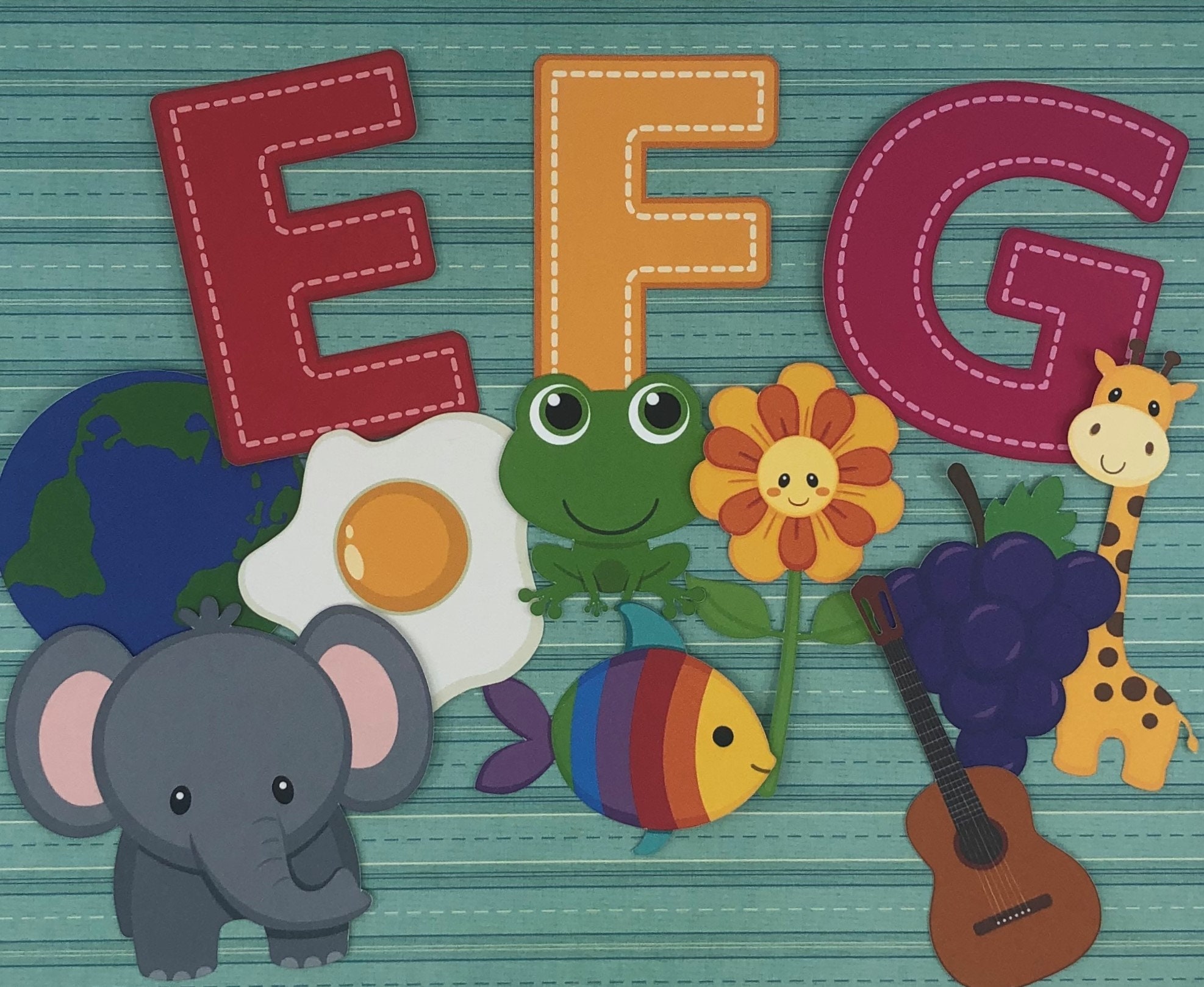 Alphabet Learning Set Alphabet Letters Alphabet Playset | Etsy