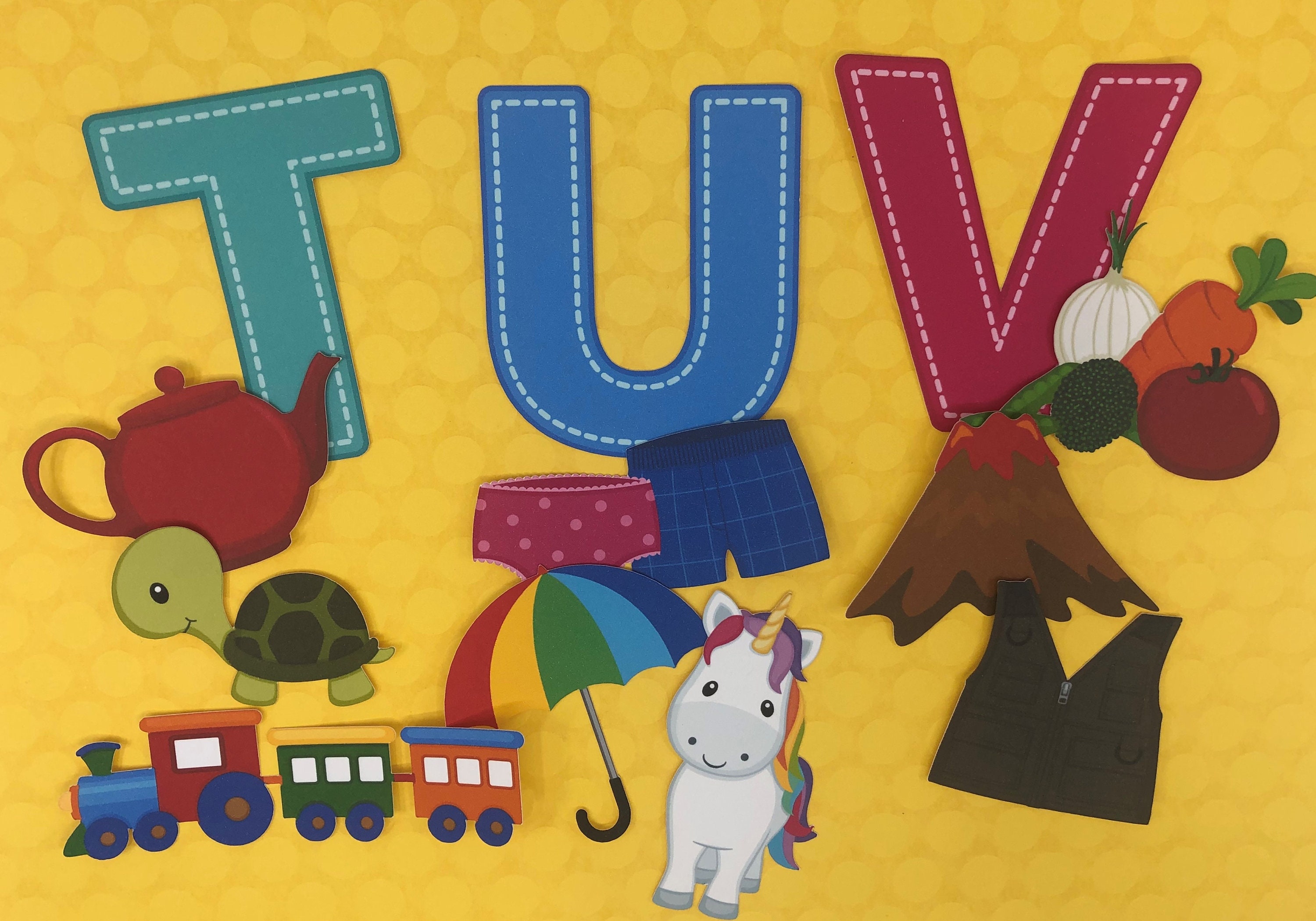 Alphabet Learning Set Alphabet Letters Alphabet Playset | Etsy