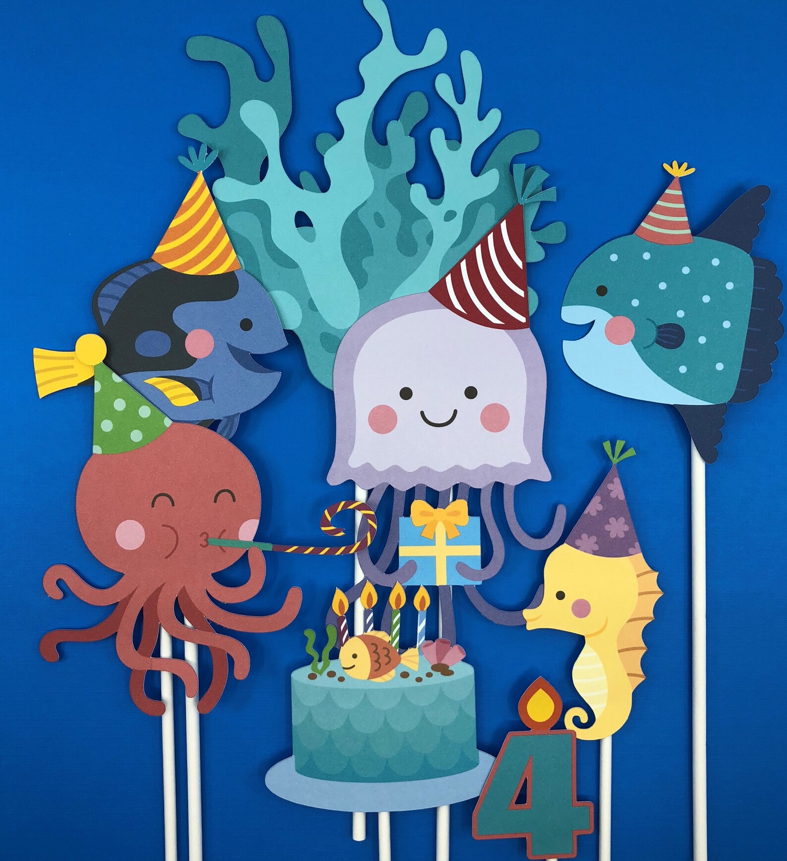 Sea Life Party Centerpiece Sea Party Centerpiece Under the | Etsy