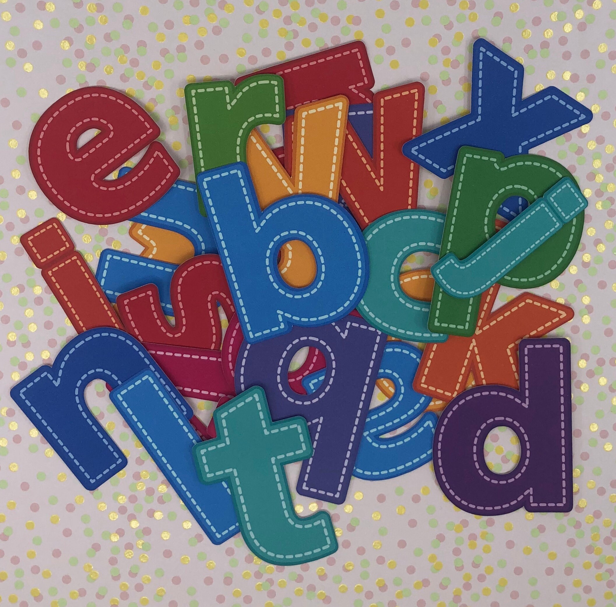 Alphabet Learning Set Alphabet Letters Alphabet Playset | Etsy