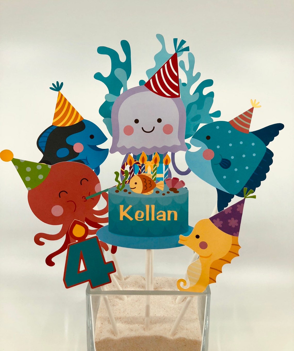 Sea Life Party Centerpiece Sea Party Centerpiece Under the | Etsy