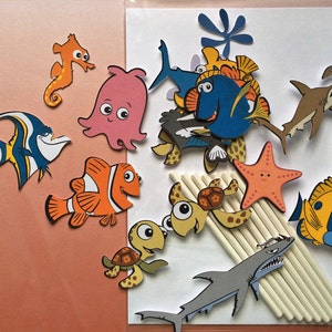 Finding Nemo Cupcake Toppers, Sea Life Cupcake Toppers, Nemo Cupcake ...