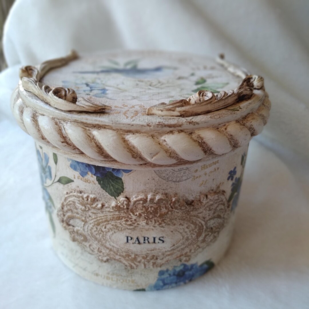 Cottagecore Hat Box, Bird & Floral Keepsake Trinket Box - Etsy