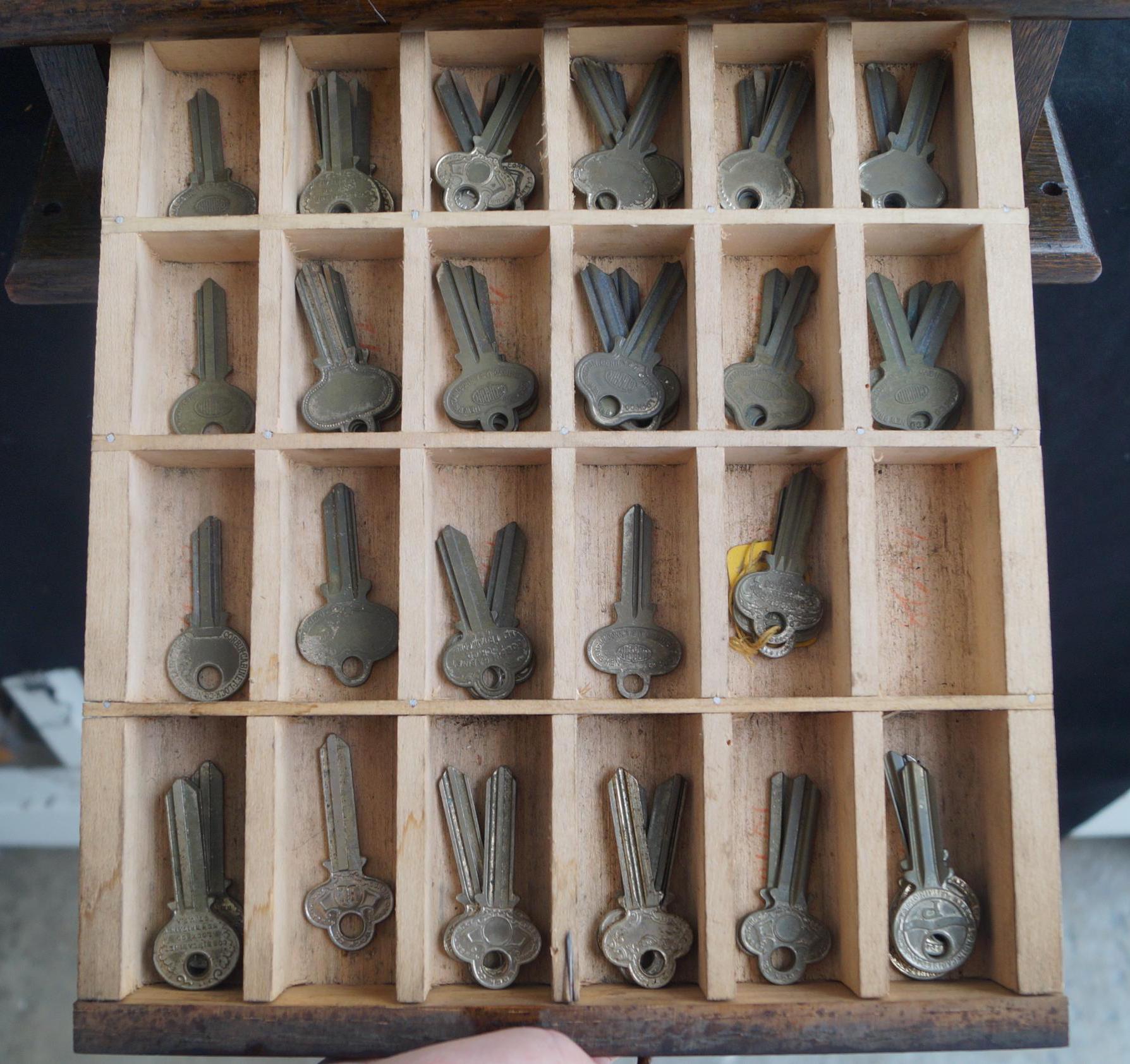 Antique 1910s Corbin Cabinet & Lock Company Key Cutter - COMEPLETE ...