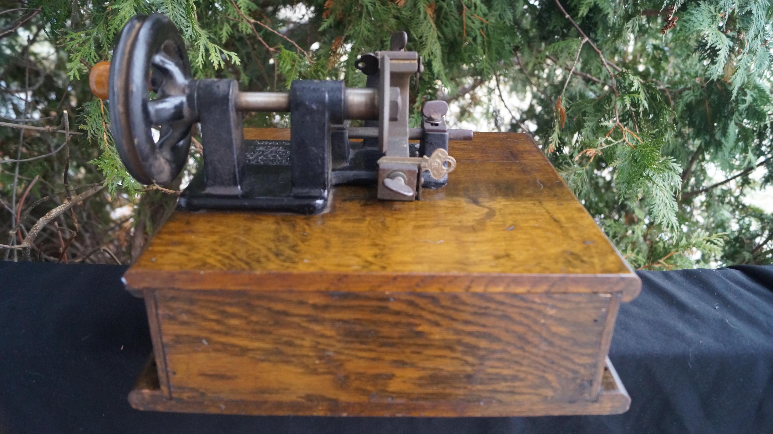Antique 1910s Corbin Cabinet & Lock Company Key Cutter - COMEPLETE ...