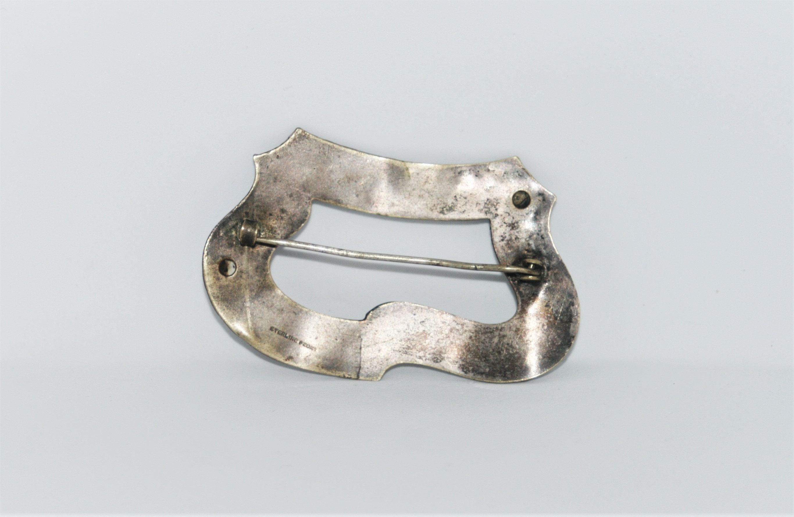 Antique Sterling Art Nouveau Sash Pin Sterling Silver Front - Etsy Denmark