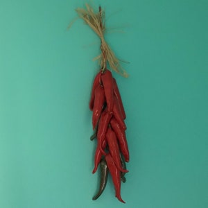 Red Chili Ristra New Mexico Christmas Hanging Chilies - Etsy