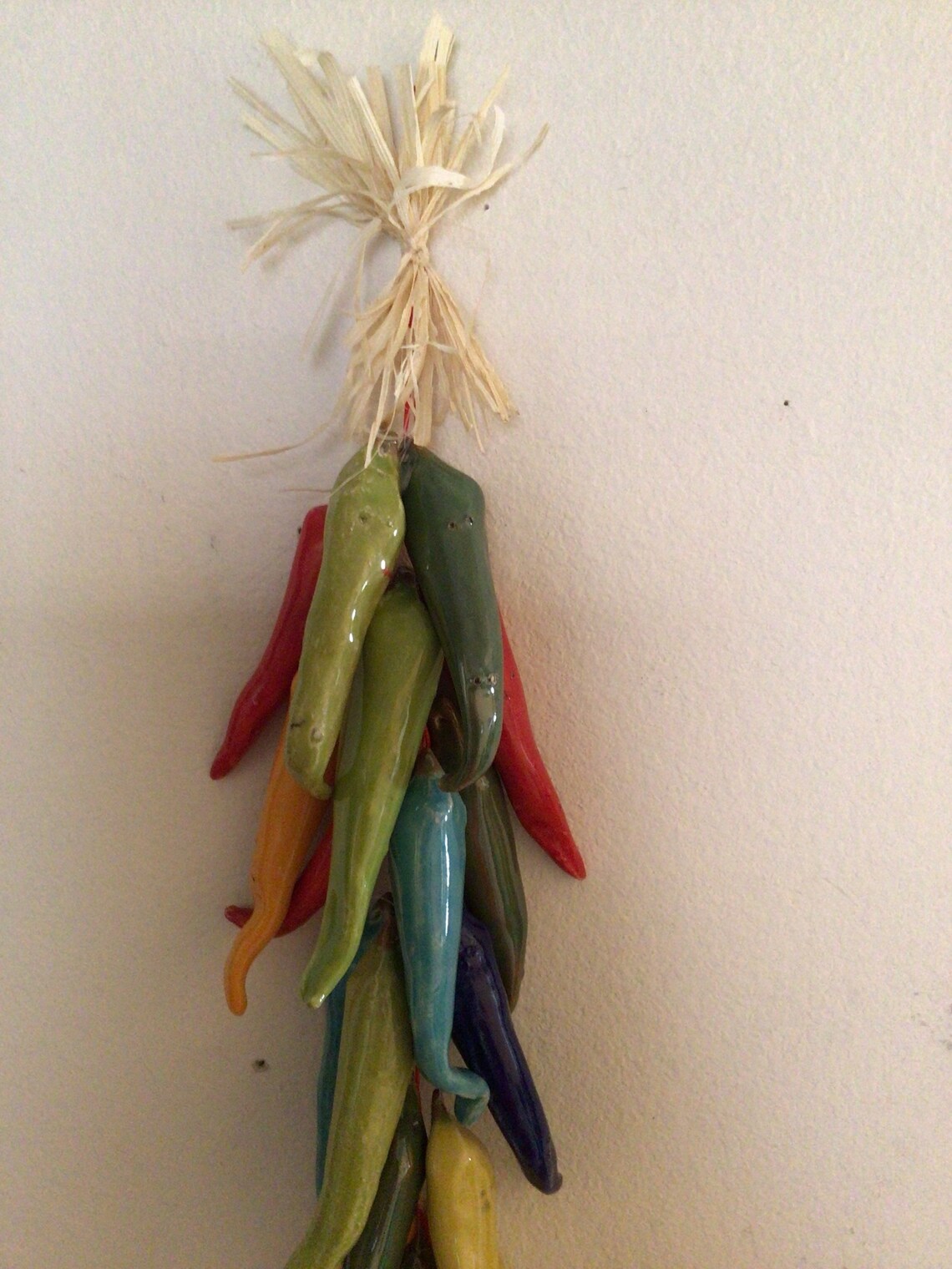Ceramic Chile Multicolor Ristra Talavera Colors - Etsy