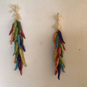 Ceramic Chile Multicolor Ristra Talavera Colors - Etsy