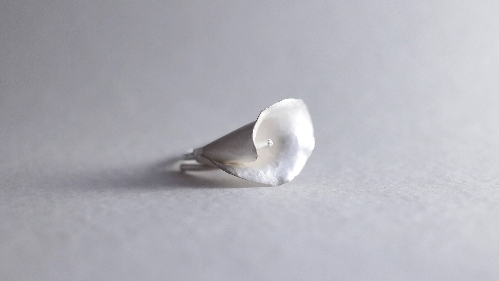 Calla Lily Ring Silver Calla Lily Botanical Ring Nature - Etsy