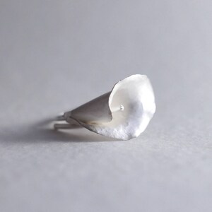 Calla Lily Ring Silver Calla Lily Botanical Ring Nature - Etsy