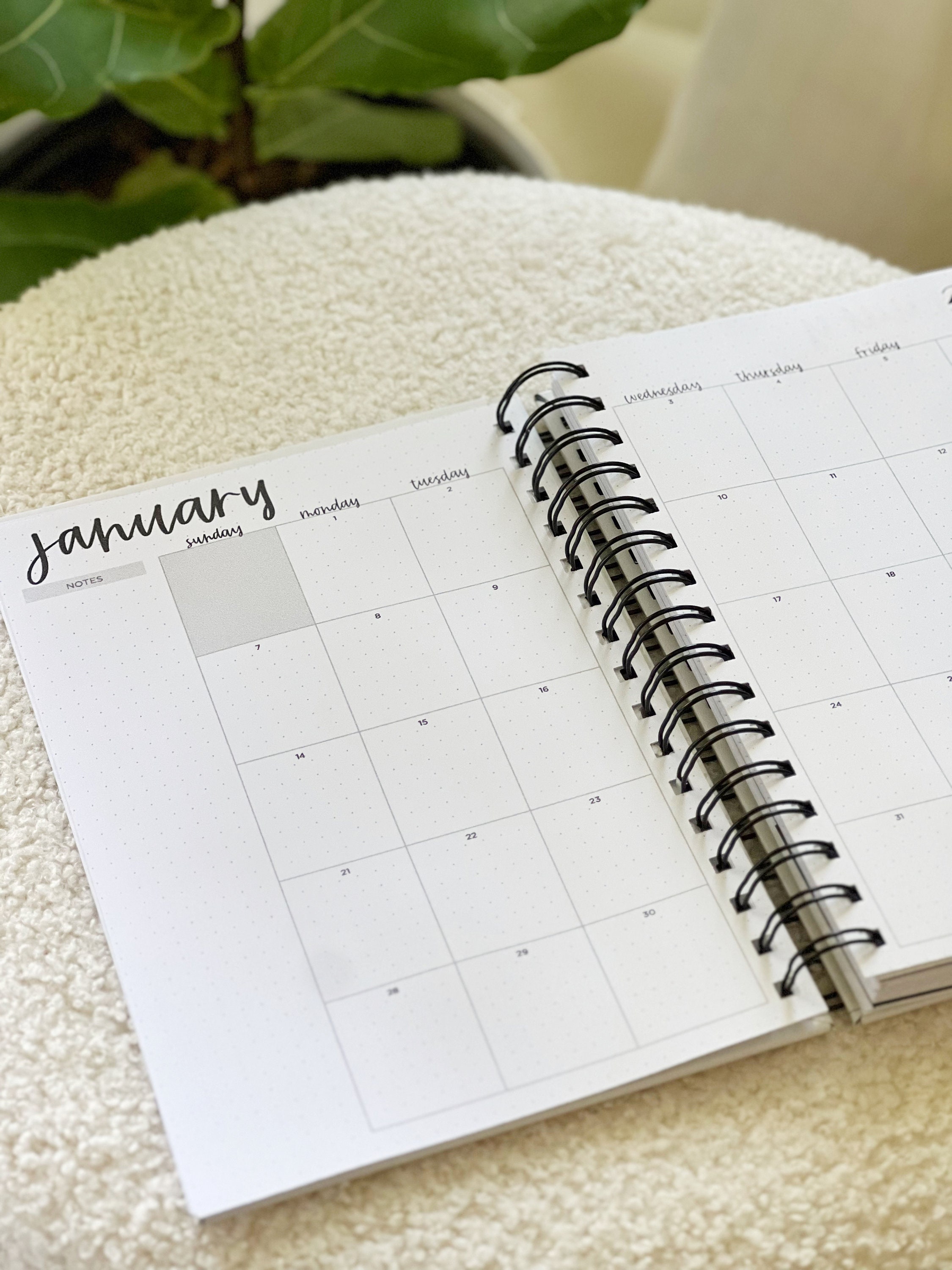 2024 Planner Monthly Weekly Planner Journal 13 Month Planner - Etsy